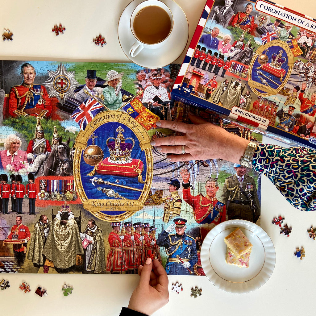 King of the puzzles! Gibsons new bestselling puzzle 'Coronation of a K