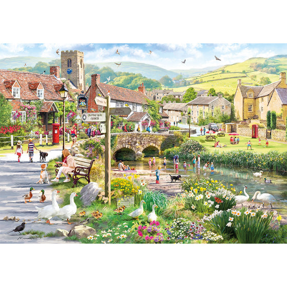 Gibsons Puddle Ducks & Paddling 500 Piece Jigsaw Puzzle