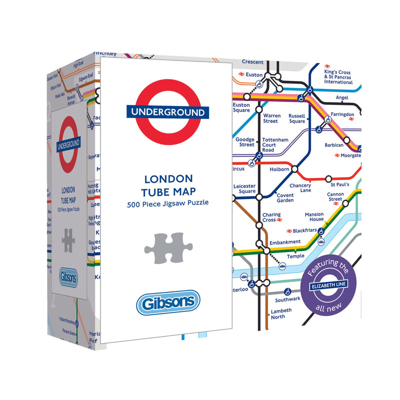 TfL London Tube Map | 500 Piece Jigsaw Puzzle by Gibsons