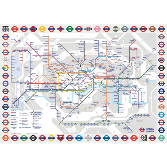 TfL London Tube Map | 500 Piece Jigsaw Puzzle by Gibsons
