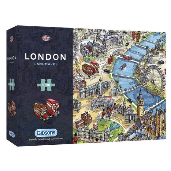 London Landmarks | 1000 Piece Jigsaw Puzzle – Gibsons